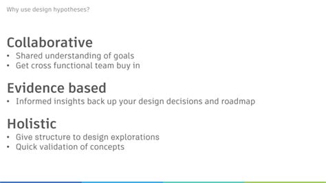 Hypothesis Driven Design Ppt