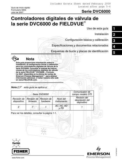 Dvc 6000 De Fieldvue En Español Pdf Ingenieria Eléctrica Bienes