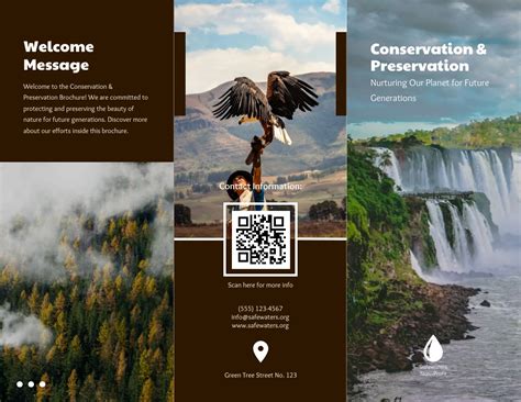 Preservation Vs Conservation Brochure Template Venngage