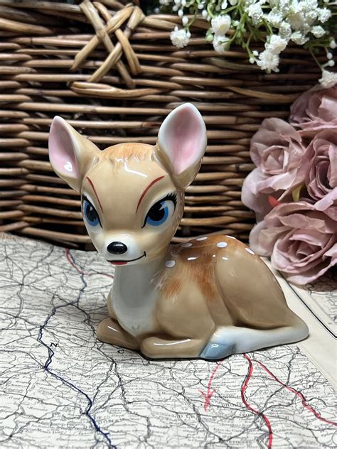 1960s Disney Bambi Porcelain Figurine Made By Wade Etsy