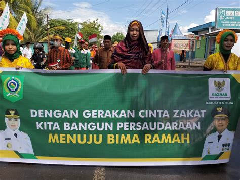 Pawai Budaya Kabupaten Bima HUT RI Ke 77 Baznas Kabupaten Bima