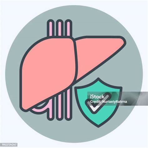 아이콘 간 해결 간장학자 기호와 관련이 있습니다 색상 메이트 스타일 심플한 디자인 편집 가능 간단한 일러스트레이션 간염에 대한 스톡 벡터 아트 및 기타 이미지 Istock