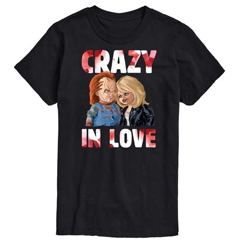 Chucky Halloween Valentines Day Crazy In Love Mens Short