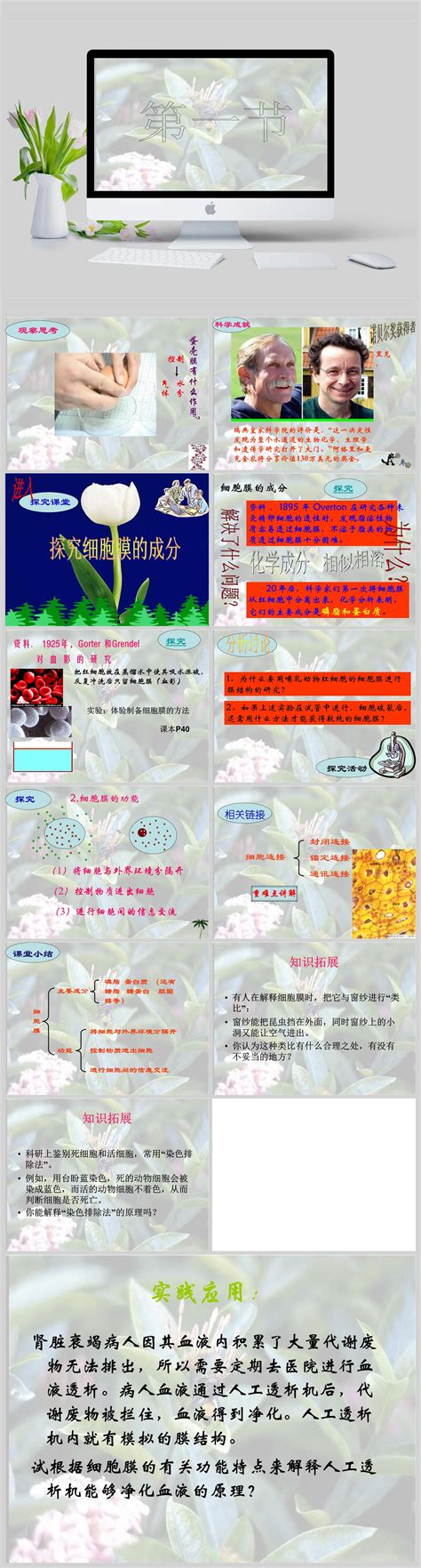 细胞膜──系统的边界课件1ppt 当图网