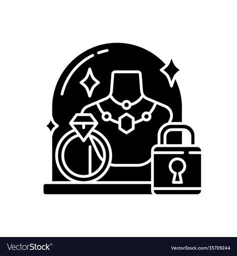 Pledge Safety Black Glyph Icon Royalty Free Vector Image