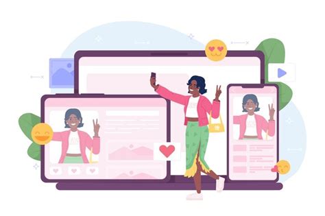 Premium Vector Cross Platforming Flat Concept Vector Spot Illustration