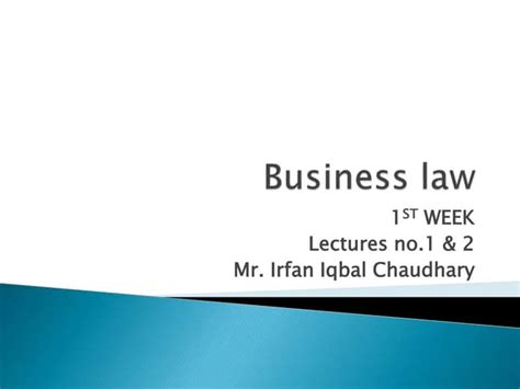 business law lecture 1 and 2 pptx business business and finance