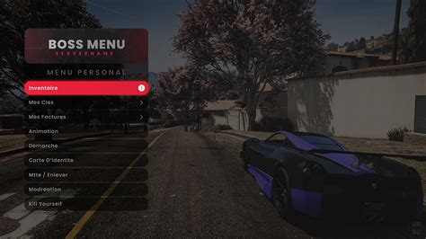 FiveM GTA V ESX MENU UI DESIGN Behance