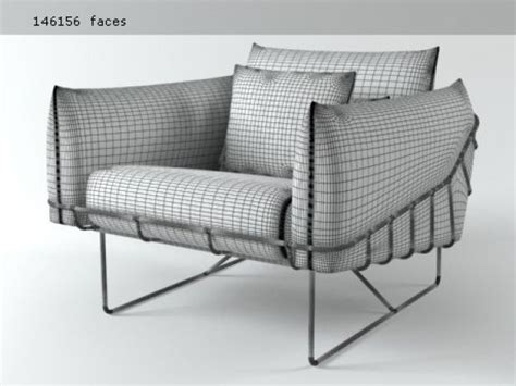 와이어 프레임 안락 의자 3d 모델 19 Unknown Max Fbx Free3d