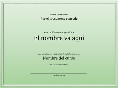 Modelos De Certificados De Capacitacion Para Editar N