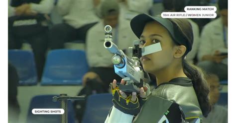 15th Asian Airgun Championship Tilottama Sen From Nagaland Is The
