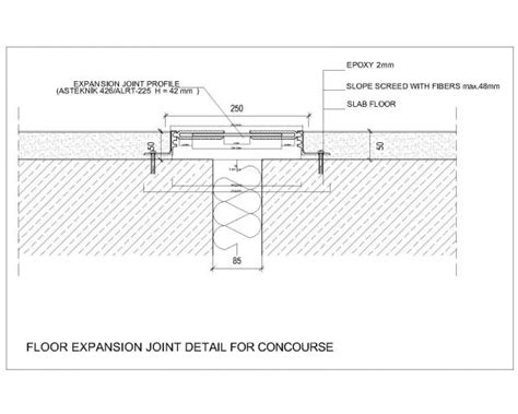 Floor Expansion Joint Cad Drawing Dwg Free Download Autocad Dwg