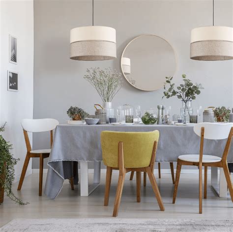 Naturalna Lampa Wisząca Nad Stół W Salonie Eco Tk Lniany Abażur W