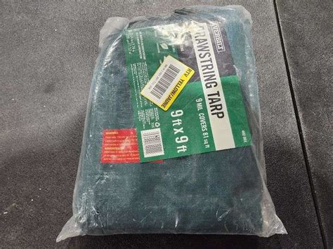 9 Ft X 9 Ft Draw String Tarp Matthews Auctioneers