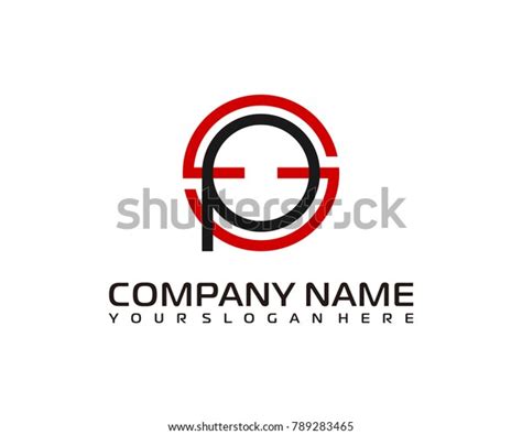 S P Initial Circle Logo Template Stock Vector Royalty Free 789283465