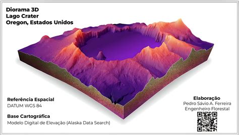 Diorama 3d Crater Lake Spatialnode