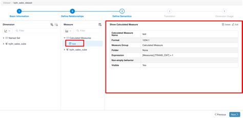 Add View And Edit Calculated Measures Manual Of Mdx For Kylin