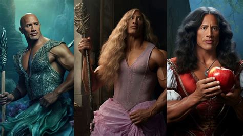 From Snow White To Rapunzel Ai Reimagines Dwayne ‘the Rock Johnson As Disney Princesses