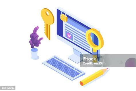 스마트 계약 디지털 서명 아이소메트릭 개념입니다 블록 체인 기술 벡터 일러스트 개발에 대한 스톡 벡터 아트 및 기타 이미지 개발 계약서 금융 Istock