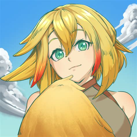 Safebooru 1girl Absurdres Bare Shoulders Blonde Hair Clouds