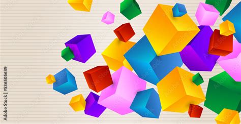 3d Abstract Background With Dynamic Cubes Gradient Abstract Background Splash Of Geometric