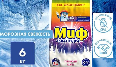 Миф Стиральный порошок 6000 г 40 стирок - купить с доставкой по ...