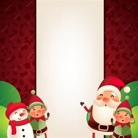 Fondo De Navidad Con Plantilla De Espacio De Copia Vector Premium