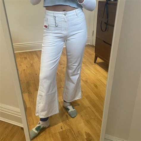 Zara Womens White Jeans Depop