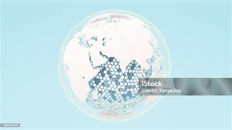 연결 네트워크가 있는 지구 지구의 3d 모델입니다 유라시아 남아시아 아프리카 인도 중동 인도양 0명에 대한 스톡 사진 및 기타