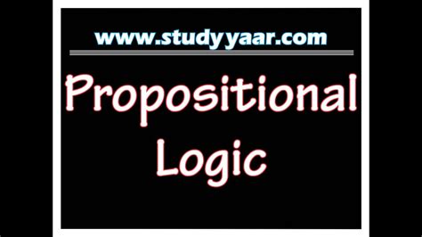 Disjunction Implication And Bi Conditional Youtube