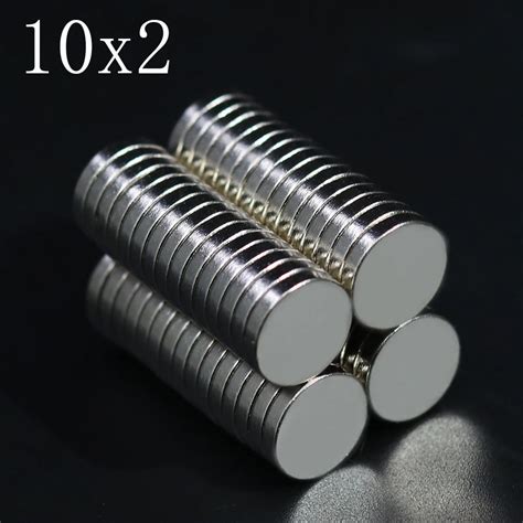 Неодимовый магнит 10x2 мм, 10/20/50/100 шт | AliExpress