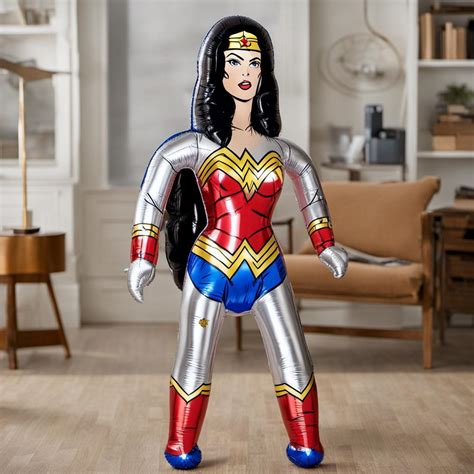 Inflatable Wonder Woman Mylar Doll By Inflatablelover8462 On Deviantart