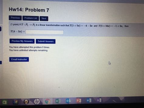 Solved Hw14 Problem 7 Previous Problem Listnext I Point