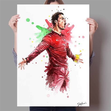 Quadro decorativo 1 peça 40x60 Cristiano Ronaldo Messi Ronaldinho