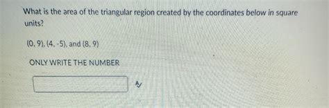 Answered What Is The Area Of The Triangular Bartleby