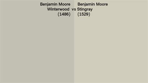 Benjamin Moore Winterwood Vs Stingray Side By Side Comparison
