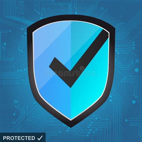 Ssl Protection Secure Red Shield Vector Icon Stock Vector