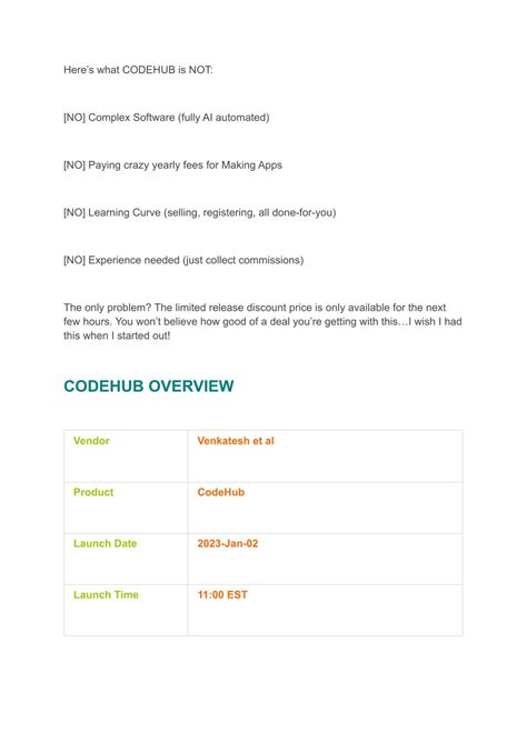 Ppt Codehub Review 5000 Bonuses Powerpoint Presentation Free