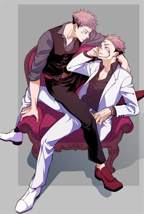 Itadori Yuuji And Ryoumen Sukuna Jujutsu Kaisen Drawn By Bngi7