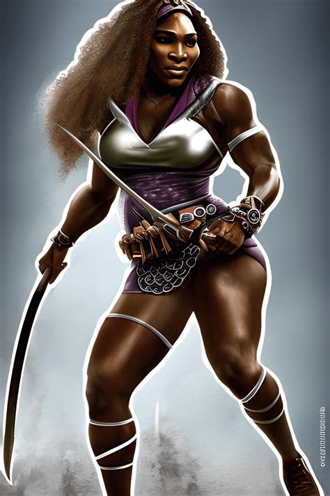 Serena Williams Als Huntress Afbeelding Creative Fabrica