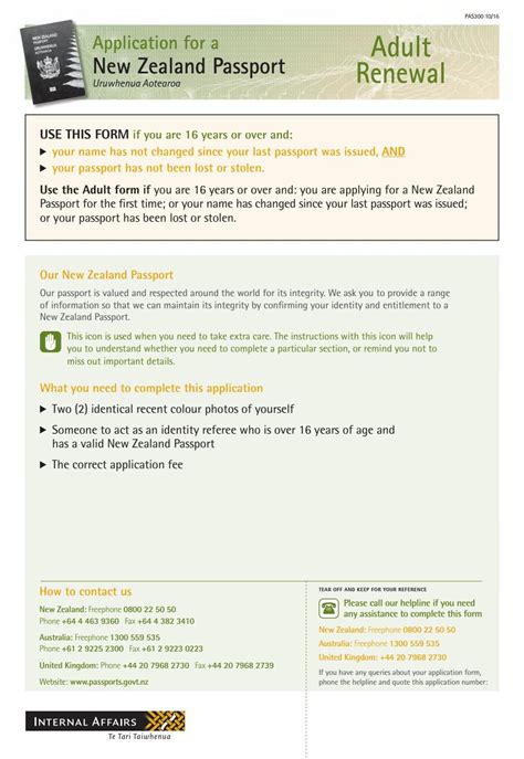 Free Printable Passport Application Nz Download Free Printable