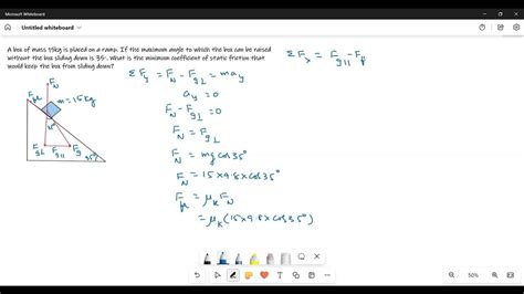 what is the minimum coefficient of static friction that would keep the
