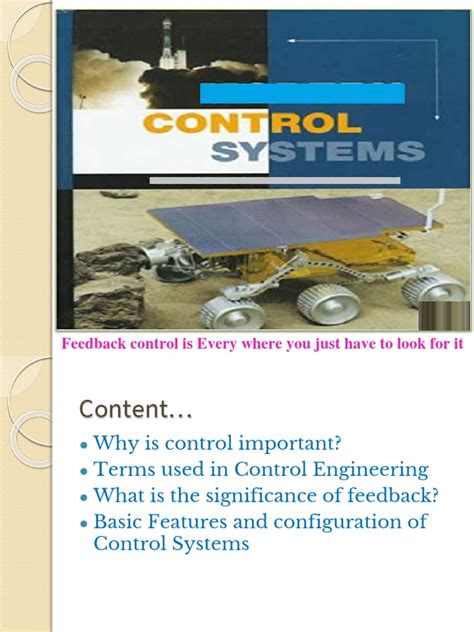 Introduction To Control Systems Download Free Pdf Control Theory Control System