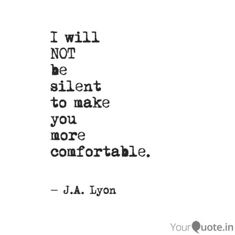 I Will NOT Be Silent To M Quotes Writings By Jenn Speed YourQuote