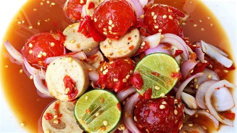 วิธีทำยำหมูยอไข่แดงเค็ม รสแซ่บ ตามรอยร้านดัง ครัวแม่โบ Youtube