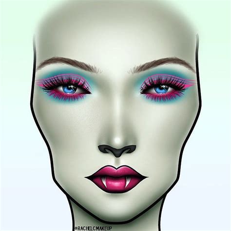 Silvi Timberwolf Monster High Doll Makeup Face Chart