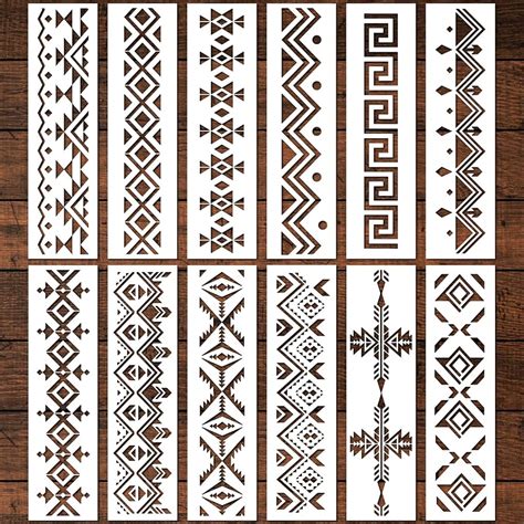 Aztec Tribal Stencil