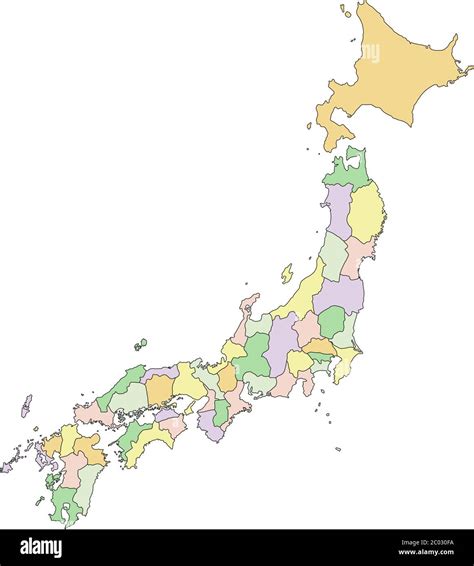 Mapa politico de japon fotografías e imágenes de alta resolución Alamy