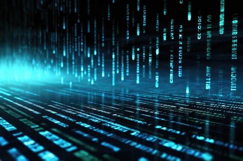 premium photo big data transfer futuristic technology background