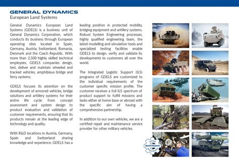 General Dynamics European Land Systems Global Defence Technology